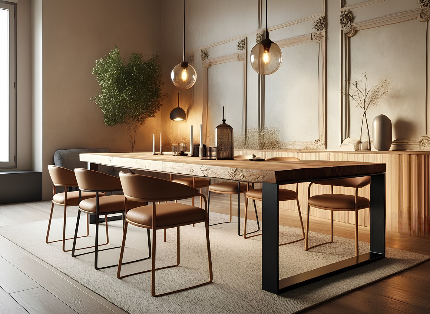 Table sur mesure en bois - PIHANA, menuisier Français d'excellence